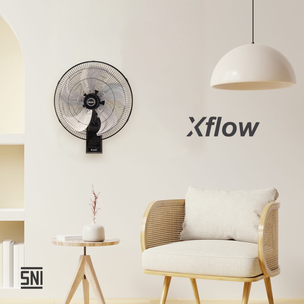 Arashi Kipas Angin Dinding AR 228 PWF 18" Xflow Remote